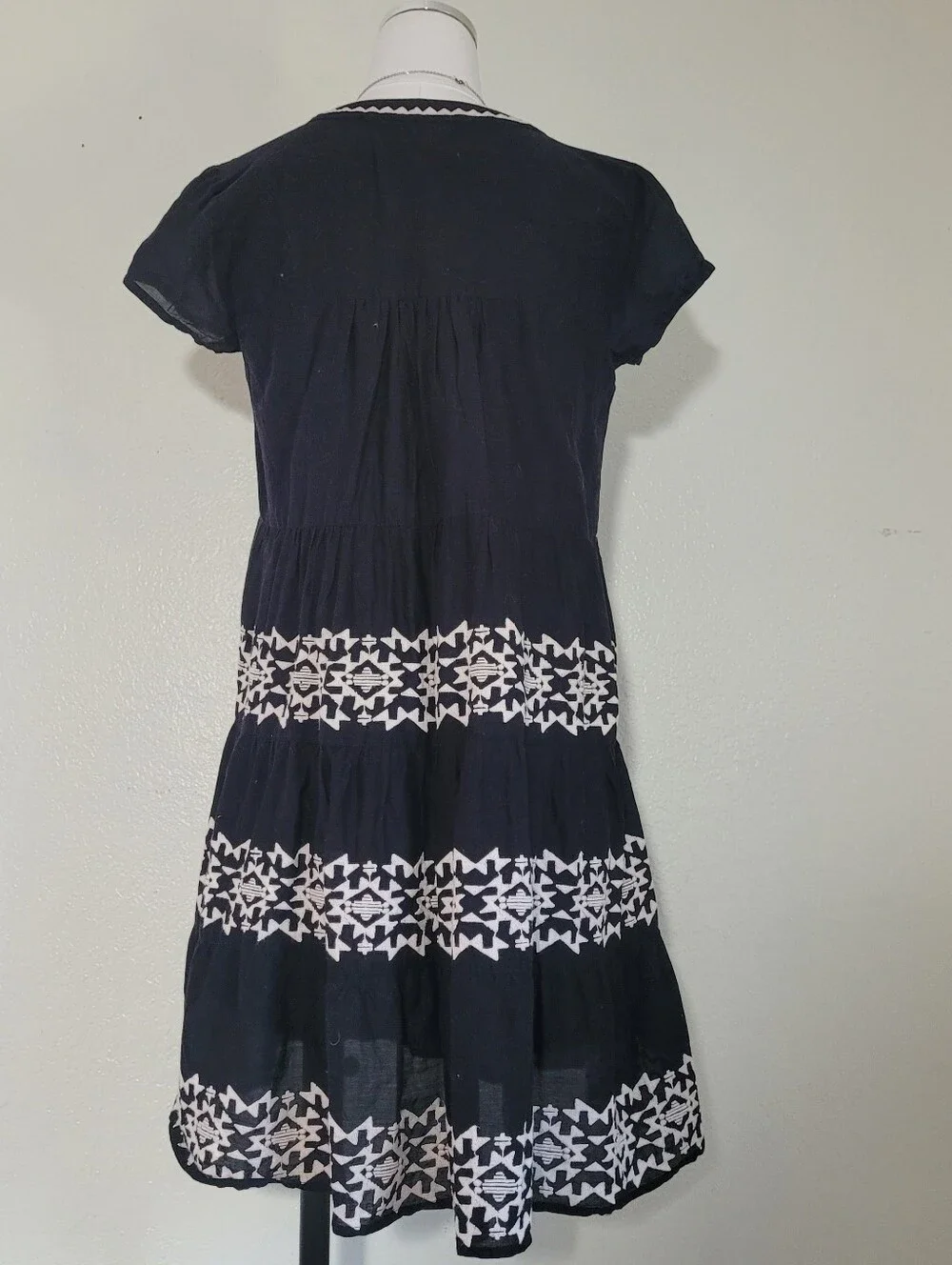 Roller Rabbit | Dresses | Roller Rabbit Pamela Black Mini Tiered Dress ...